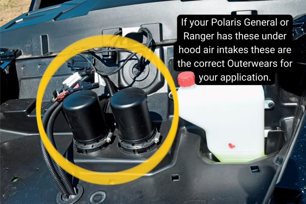 Under Hood Intake Pre Filters (Per Pair) - B's Fab UTV