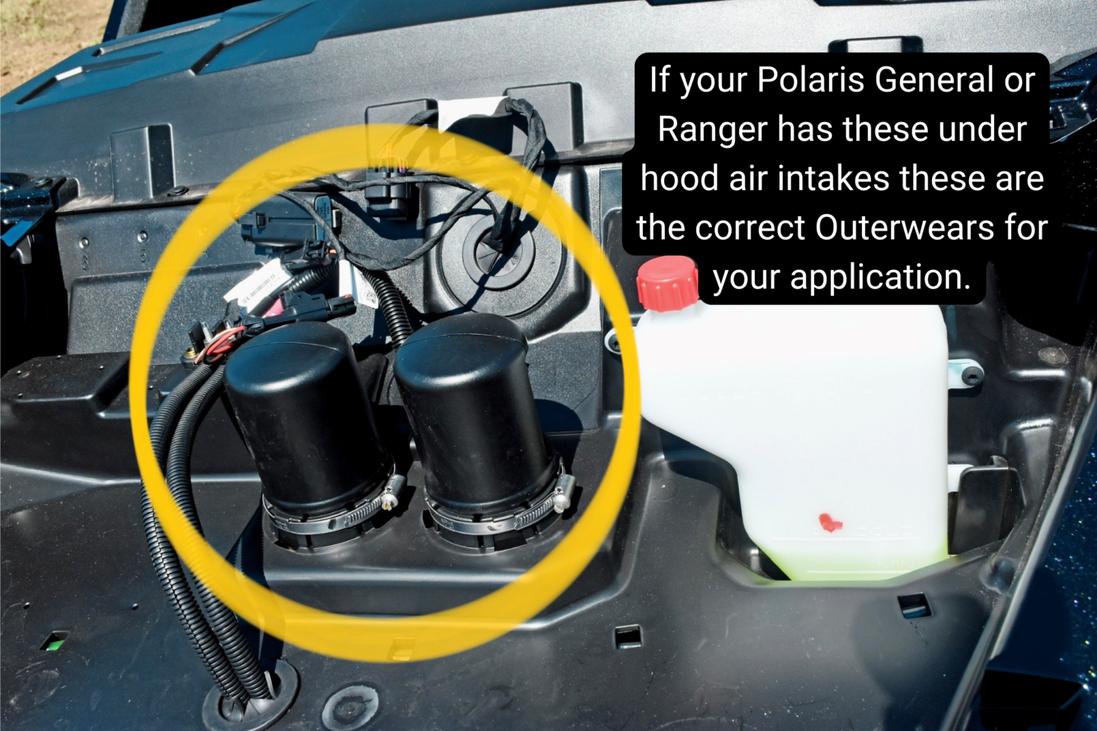 Under Hood Intake Pre Filters (Per Pair) - B's Fab UTV