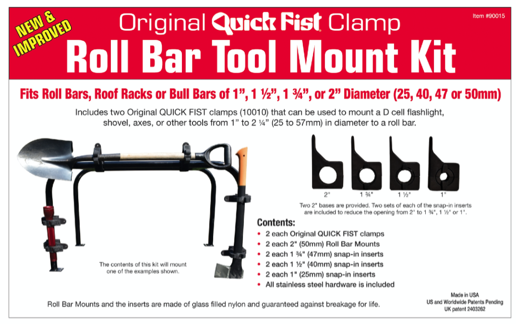 Roll Bar Tool Mounts - B's Fab UTV