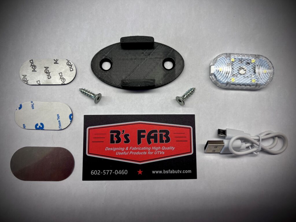 B’s FAB Rechargeable Dome Light Kit - B's Fab UTV