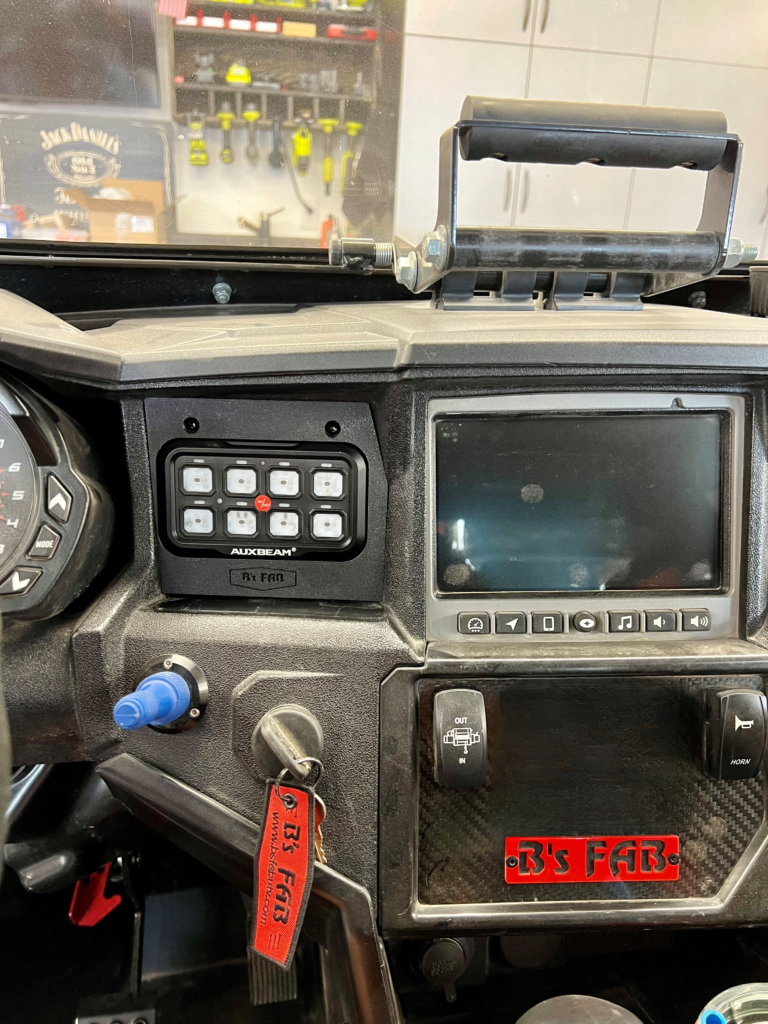 Polaris General Auxbeam Switch Panel Mount - B's Fab UTV