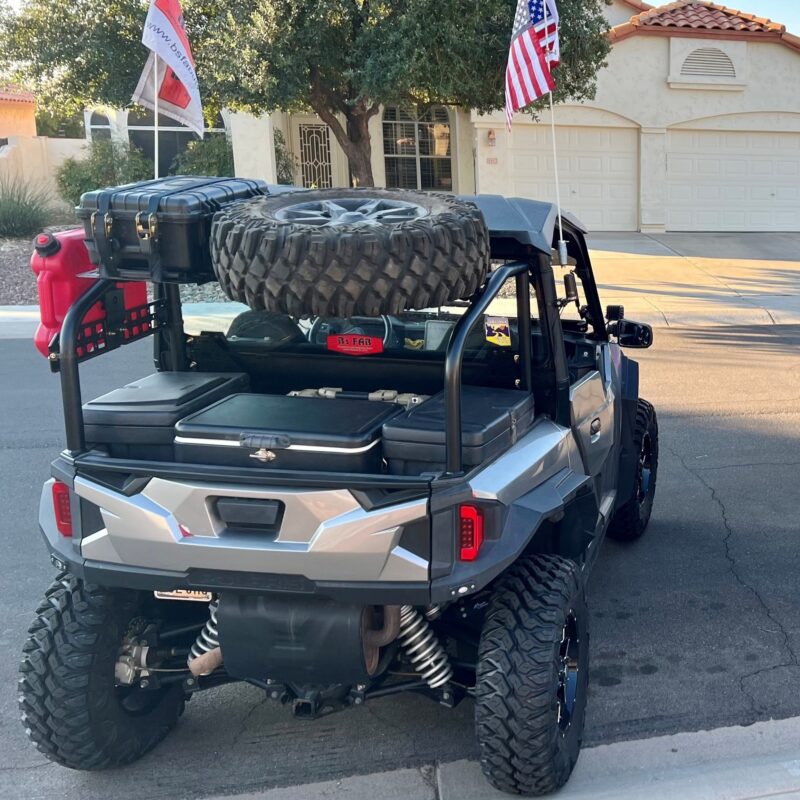 Polaris General Spare Tire / Accessory Rack - B's Fab UTV