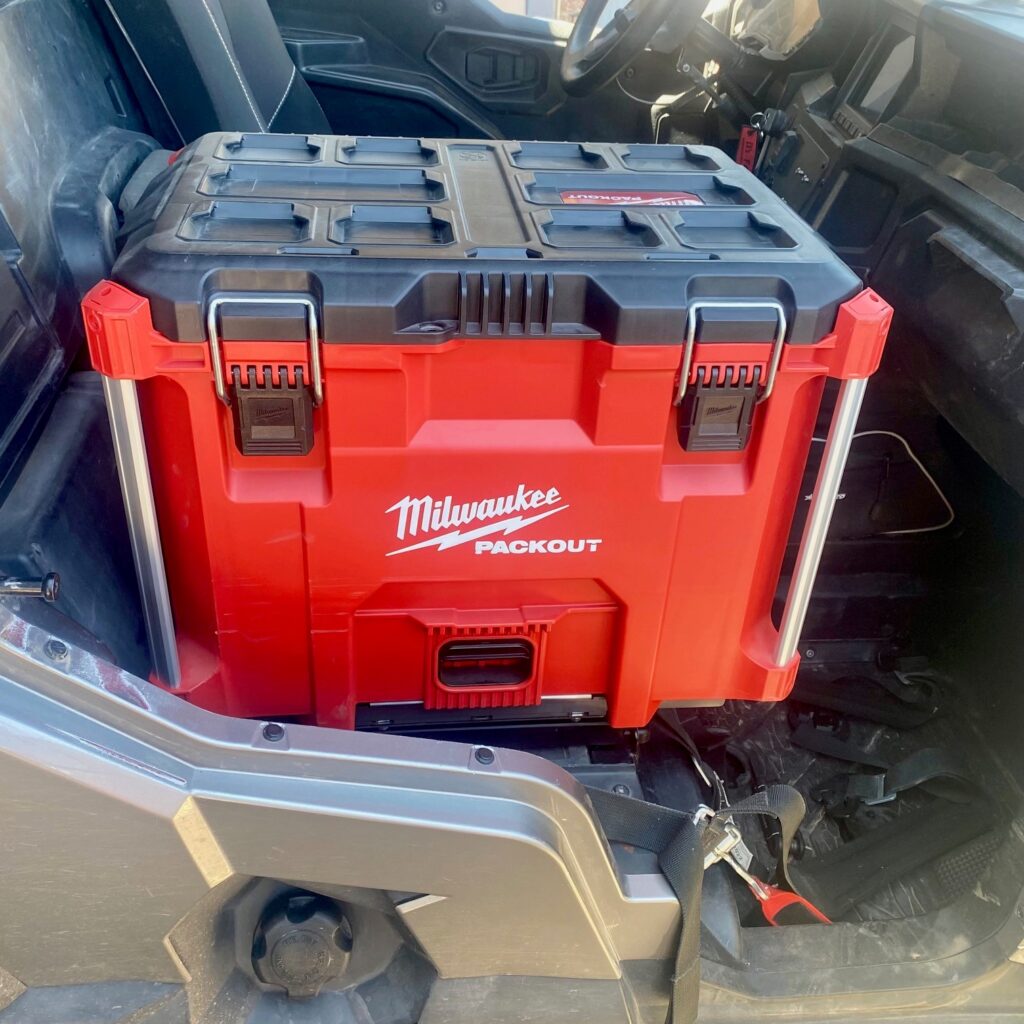 Polaris General Seat Mount Milwaukee Packout Mounting Kit - B's Fab UTV