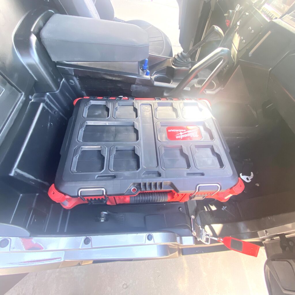 Polaris General Seat Mount Milwaukee Packout Mounting Kit - B's Fab UTV