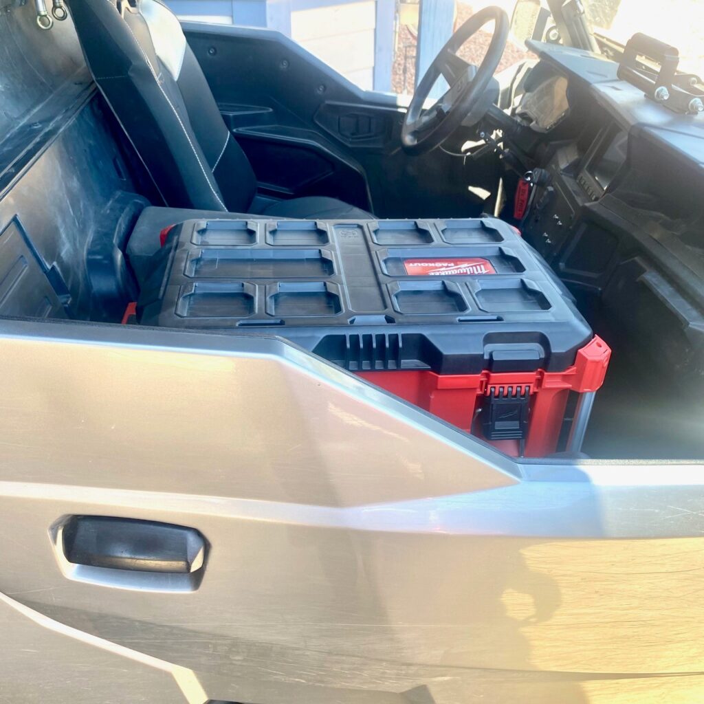 Polaris General Seat Mount Milwaukee Packout Mounting Kit - B's Fab UTV