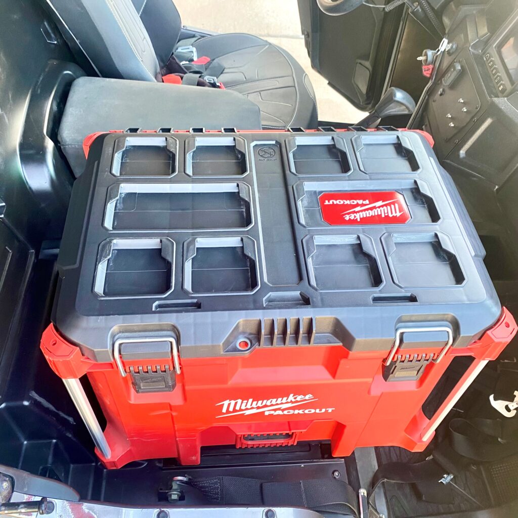 Polaris General Seat Mount Milwaukee Packout Mounting Kit - B's Fab UTV