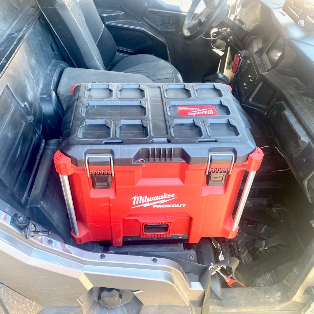 Polaris General Seat Mount Milwaukee Packout Mounting Kit - B's Fab UTV